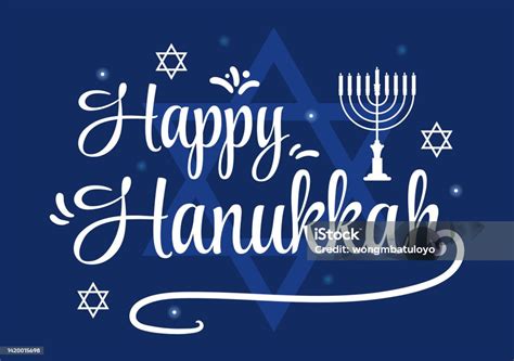 해피 하누카 유대인 휴일 템플릿 손으로 그린 만화 플랫 일러스트 레이 션 메노라 Sufganiyot 드레이델 및 전통 기호 겨울에 대한 스톡 벡터 아트 및 기타 이미지