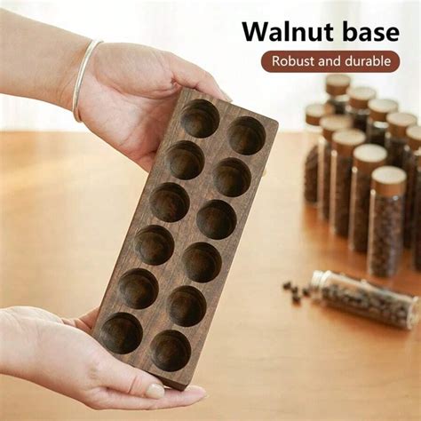 Coffee Beans Storage Container Tube Display Rack Tea Bottle Glass