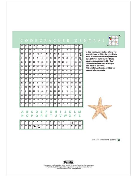 Skeleton Crossword Printable Puzzle Puzzler®
