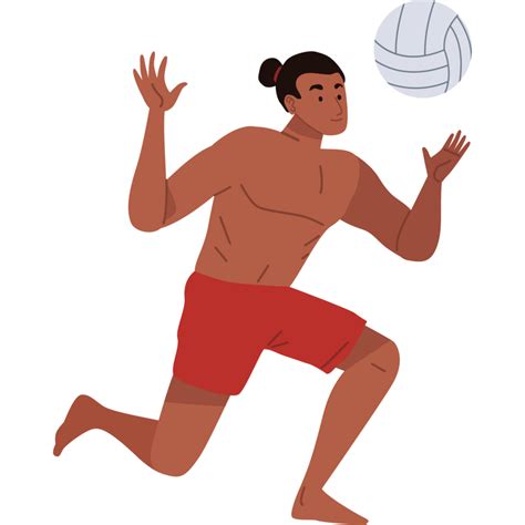 Athletic Male Volleyball Player 24089022 Png