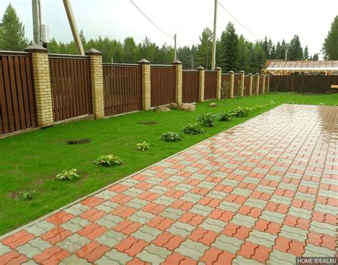 Плитка для дорожек на даче — выбор материала (50 фото)