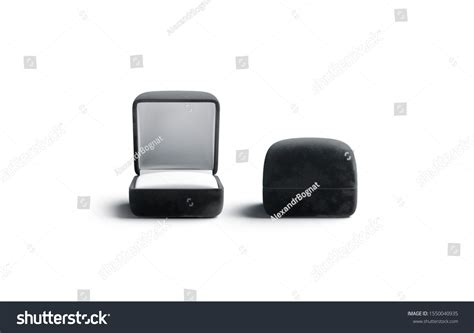 빈 검정색이 열려 닫힌 링 상자mockup 스톡 일러스트 1550040935 Shutterstock