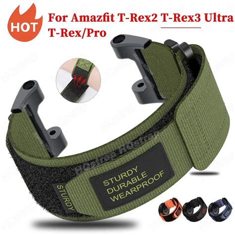 Nylon Loop Strap For Huami Amazfit T Rex 2 3 Ultra Watch Band For