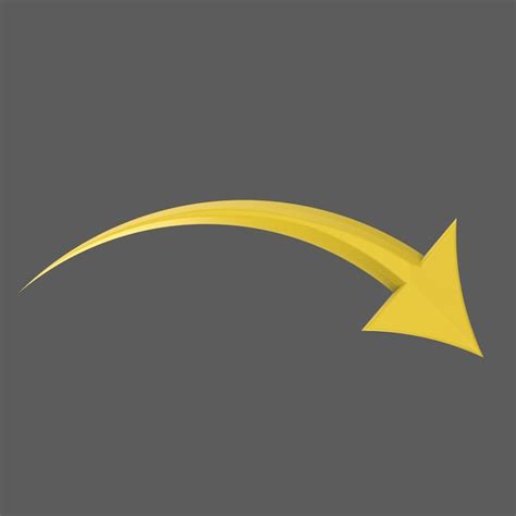 Premium Photo Isolated Arrow 3d Illustration Rendering