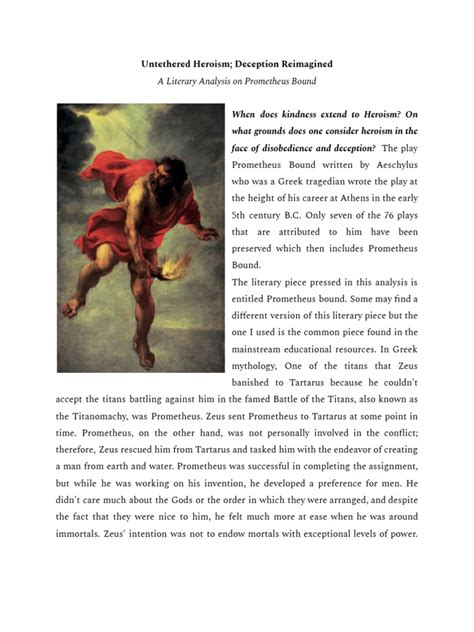 prometheus literature analysis pdf