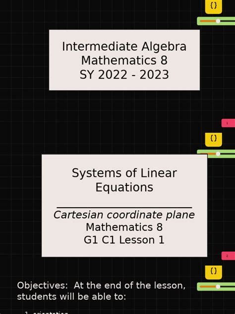 Rectangular Coordinate System Lesson 1 2023 2024 Pdf