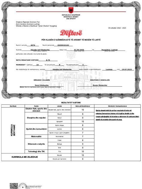 Klaudja Xhebexhiu 11a Pdf