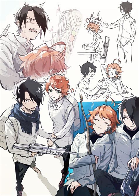 Ray And Emma • Yakusoku No Neverland ♡ Otaku Anime Manga Anime Anime