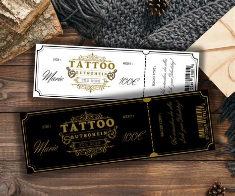 Tattoo Voucher Template To Print Out Tattoo Voucher Tinker Pdf