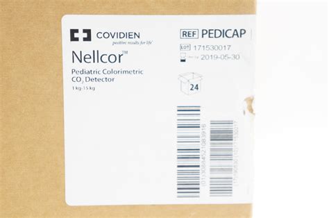 Covidien Pedicap Nellcor Pediatric Colorimetric Co2 Detector X Box
