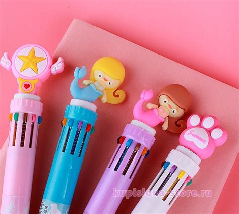 Купить Ручка с 10 ю стержнями Cartoon в Москве по низким ценам Доставка по России Купи слона