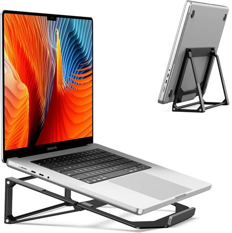Supmega Laptop Stand For Desk Aluminum Vertical Laptop
