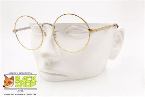 Vintage Vintage Roundcircle Eyeglass Frame Golden And Silver Nos Grailed