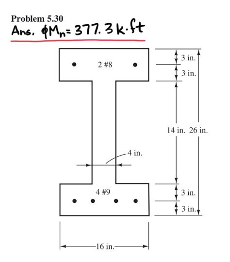 Solved Analysis Of Doubly Reinforced Beams For Problems 5 26 Chegg