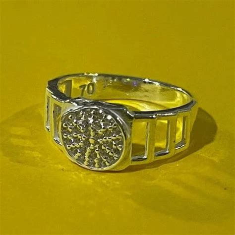 Female 925 Round Silver Ring Weight 35 G 35 Mmdia At Best