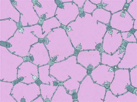 Communication Between Two Robots Of Different Genders Created With Generative Ai Technology