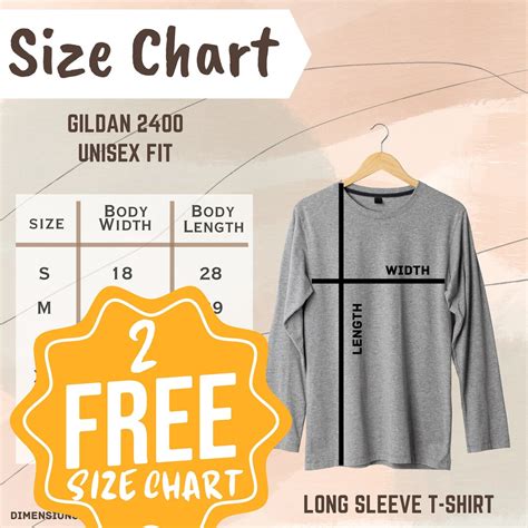 Gildan 2400 Size Chart Gildan Size Chart Gildan Sizing Long Sleeve T