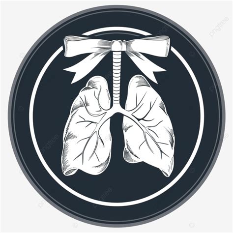 11월 폐암 인식의 달을 홍보하는 배지의 벡터 이미지 폐 암 리본 Png 일러스트 및 이미지 에 대한 무료 다운로드 Pngtree