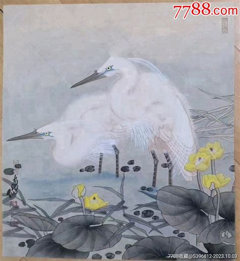 邓惠伯，作品花鸟国画原作运转阁【7788收藏收藏热线】