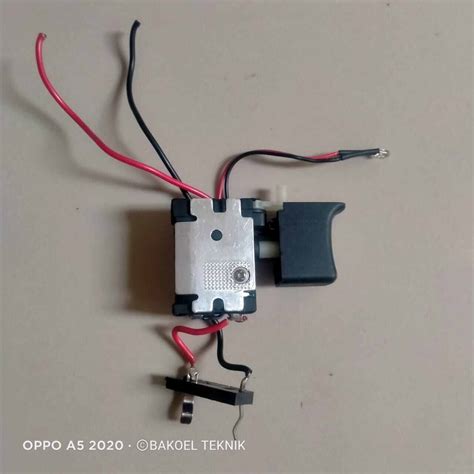 Spartpart Switch Saklar Tombol Triger Mesin Bor Baterai Cordless 12v