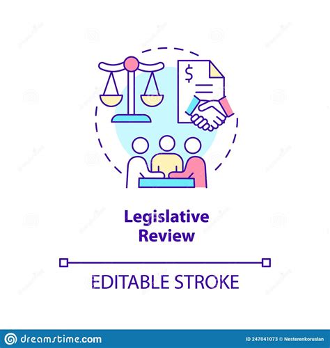 Legislative Process Outline Diagram Explanation Scheme Vector