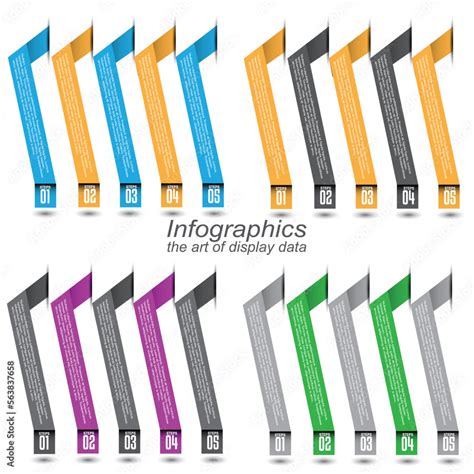 Collection Infographic Template For Modern Data Visualization And Ranking And Statistics Stock