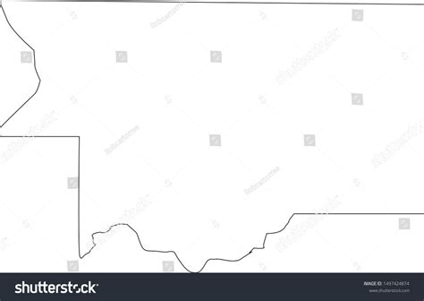 Desoto County Map State Mississippi Stock Vector Royalty Free