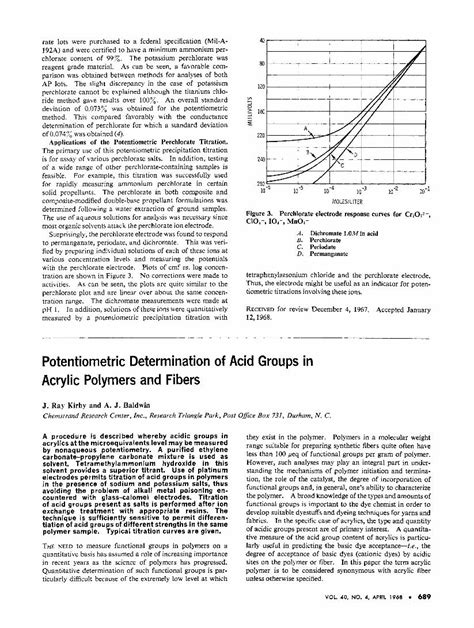 Pdf Potentiometric Determination Of Acid Groups In Acrylic Polymers And Fibers Dokumentips