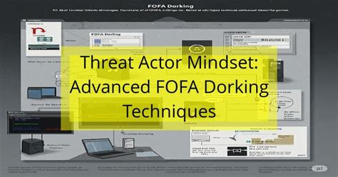 Threat Actor Mindset Advanced Fofa Dorking Techniques Undercode Testing Undercode Testing