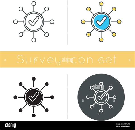 Survey Mark Icon Correct Answer Right Checkmark Approve Mark Chart Spread Molecular