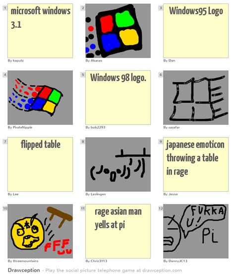 Microsoft Windows 31 Drawception