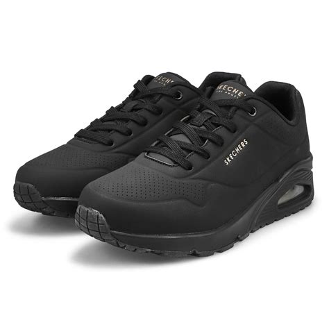 Skechers Womens Uno Stand Air Wide Sneaker
