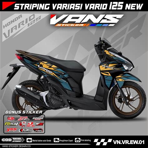 Jual Striping New VARIO FI 125 2022 2023 List Sticker Striping Variasi