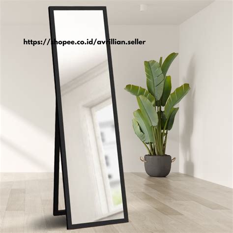 Jual Kaca Cermin Full Body Aesthetic Cermin Standing Mirror Dinding Minimalis Rias Besar UK 157