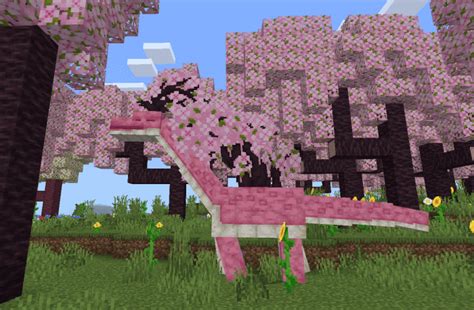 Minecraft Better Cherry Blossom Biome Minecraft Addon