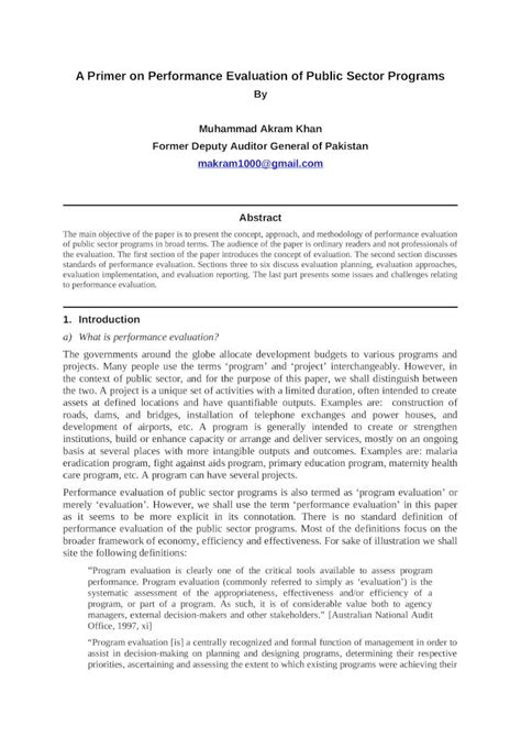 Doc Primer On Performance Evaluation Dokumen Tips