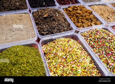 Indian Variety Of Traditional Mouth Freshener In Bowl For Sale Mukhwas