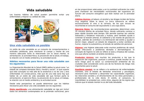 Diptoco Vida Saludable Vida Saludable Los Buenos H Bitos De Salud