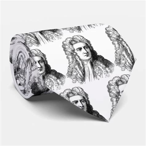 Sir Isaac Newton Famous Scientist Math Physics Tie Zazzle Famous