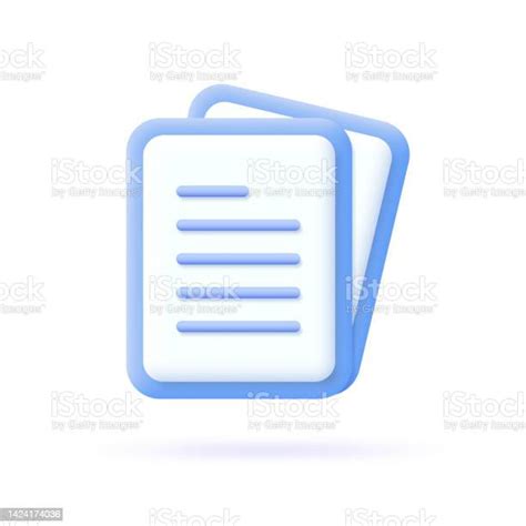 3d 문서 아이콘입니다 양식 설문 조사 파일의 기호 벡터 일러스트레이션 개념에 대한 스톡 벡터 아트 및 기타 이미지 개념 계약서 계획 Istock
