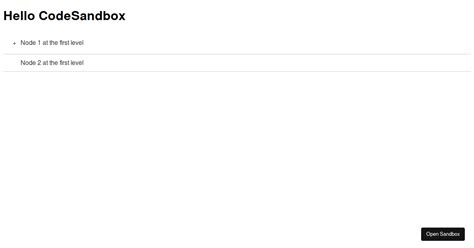 ReactTreeMenu Codesandbox