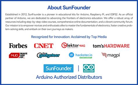 Sunfounder Beginners Lab Starter Kit With Original Arduino Uno R3 Rev3
