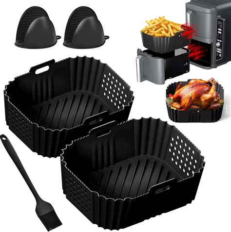 2 Stück Airfryer Zubehör für Ninja Double Stack XL SL400EU