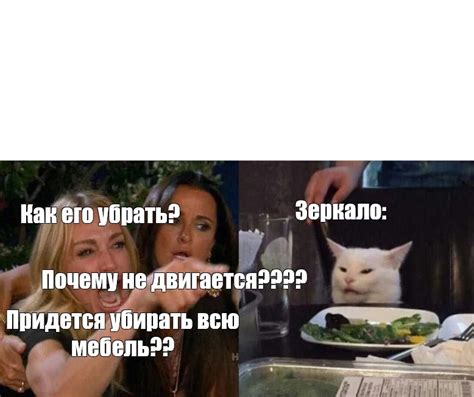 Комикс мем Зеркало Как его убрать Почему не двигается Придется