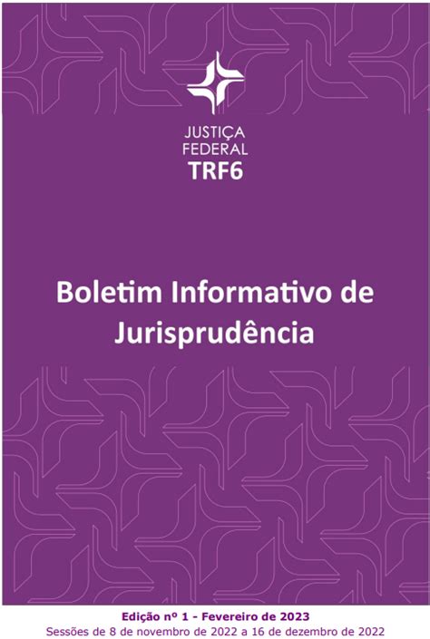 Boletim Informativo De Jurisprudência JustiÇa Federal