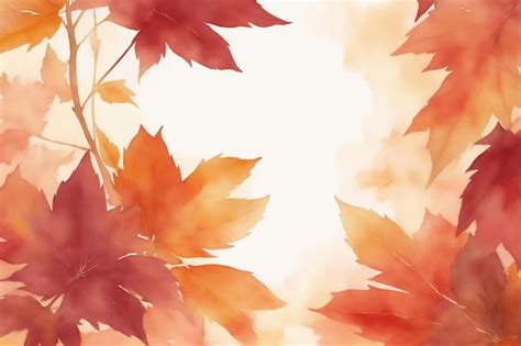 Premium Photo Subtle Autumn Background With Space For Text Golden Maple Leaves