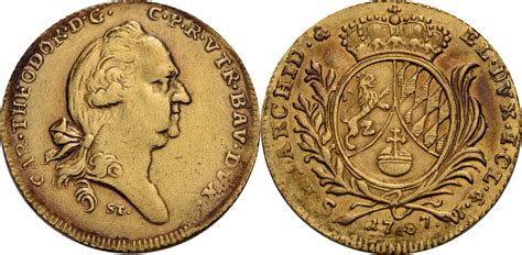 Bayern Kurfürstentum Dukat ST München 1787 Karl Theodor 1743 1799 ss