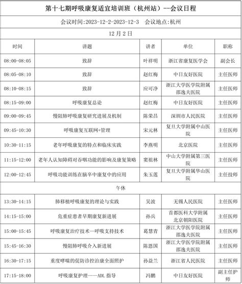 关于举办国家级继续医学教育项目“第十七期呼吸康复适宜培训班（杭州站）——从急危重症到居家呼吸康复的澎湃号·政务澎湃新闻 The Paper