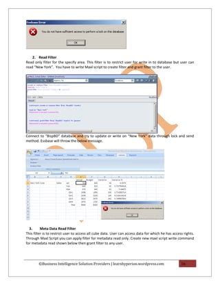 Essbase Security Implementation PDF
