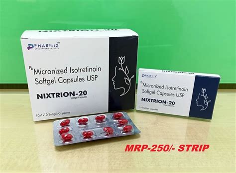 Finished Product Isotretinoin 20 Mg Soft Gel Capsules Packaging Type